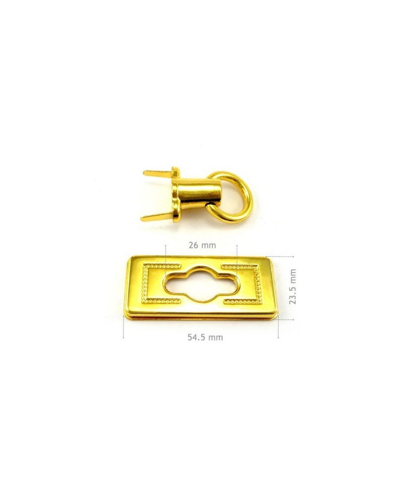 Craft Case Clasp Turn lock Bag Purse Belt Twist Lock Size 54 mm, AQ1