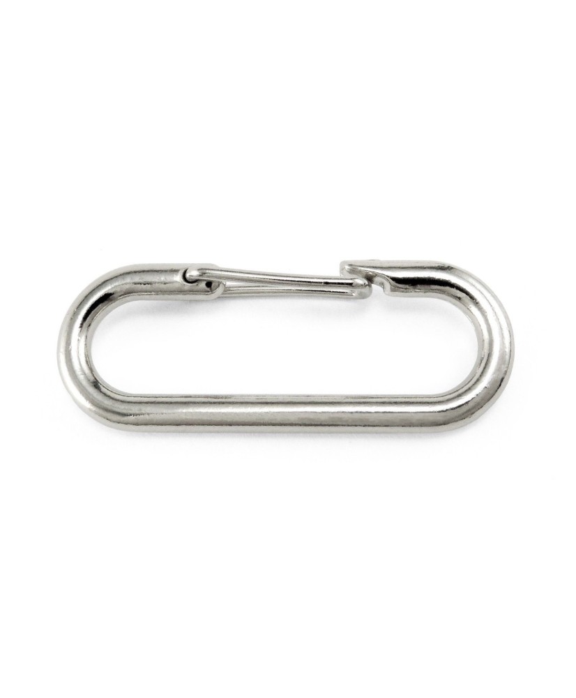 Oval Push Gate Spring Snap Open Hooks Spring Ring Key Carbine Camping, B69